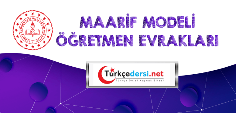 Maarif Modeli Öğretmen Evrakları - turkcedersi.net